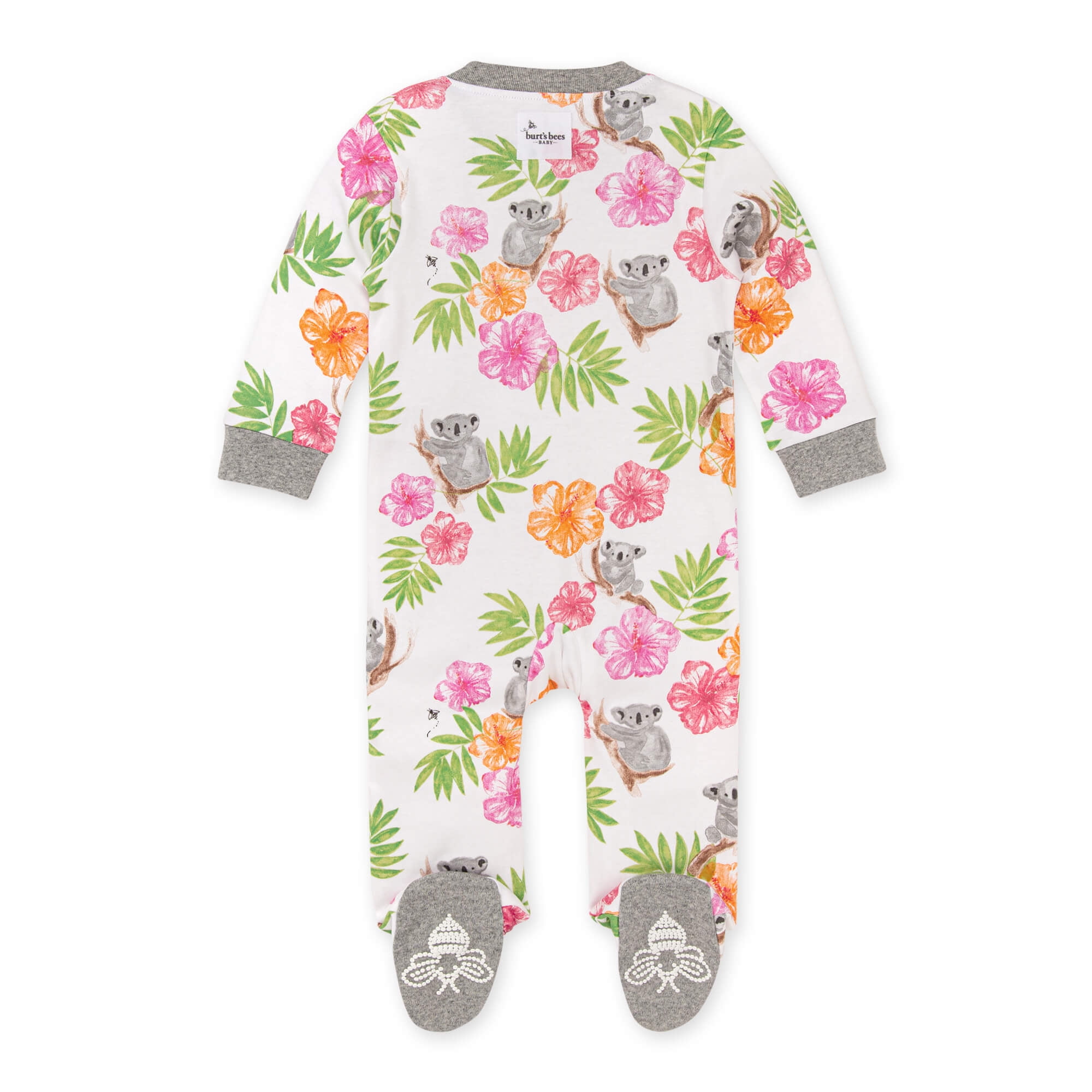 Burts Bees Baby Organic Cotton Girl Sleep N Play - 6/9 Months - Walmart.com