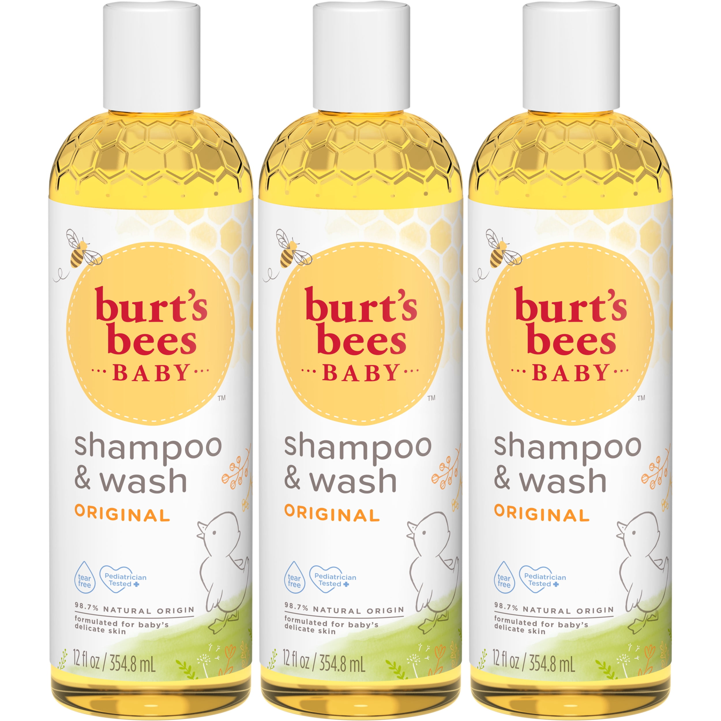 Burt's Bees Baby Shampoo and Wash, Original, Tear Free, Pediatrician ...