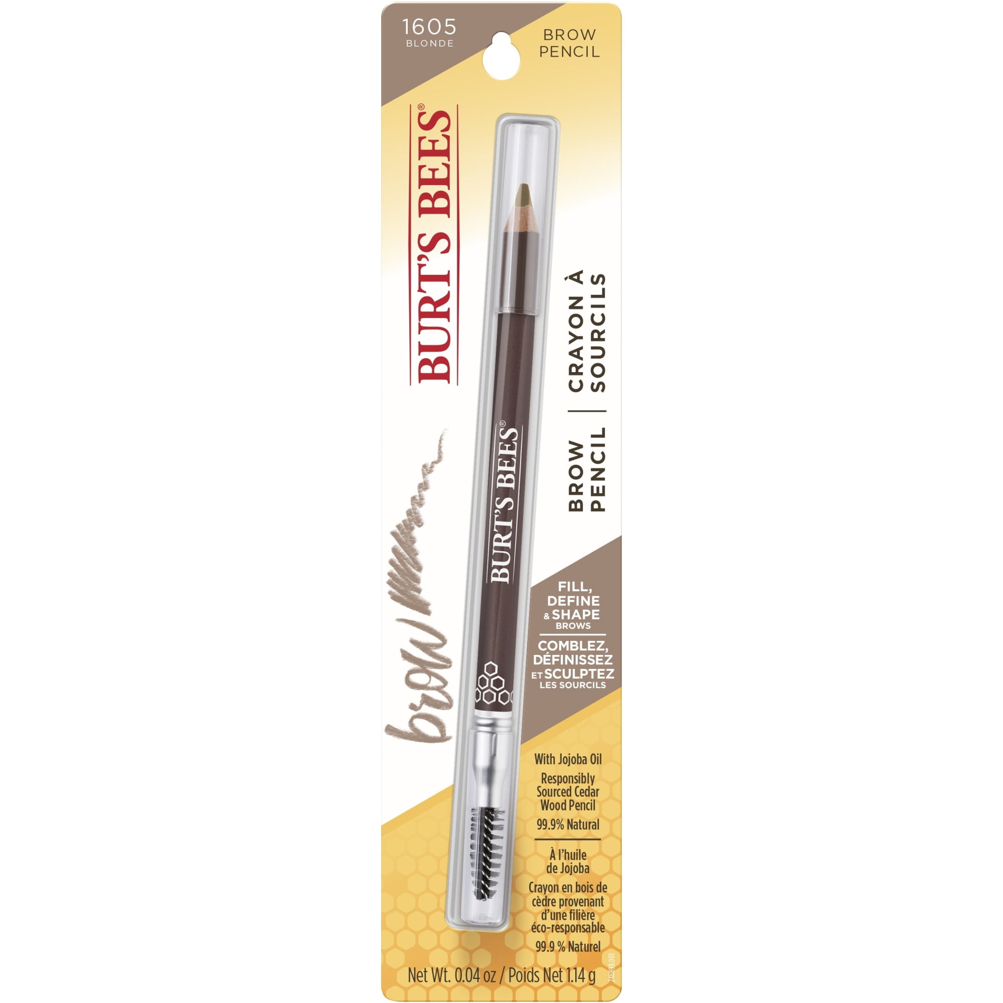 Burts Bees Nourishing Eyebrow Pencil, Blonde - 0.04 Ounce - Walmart.com