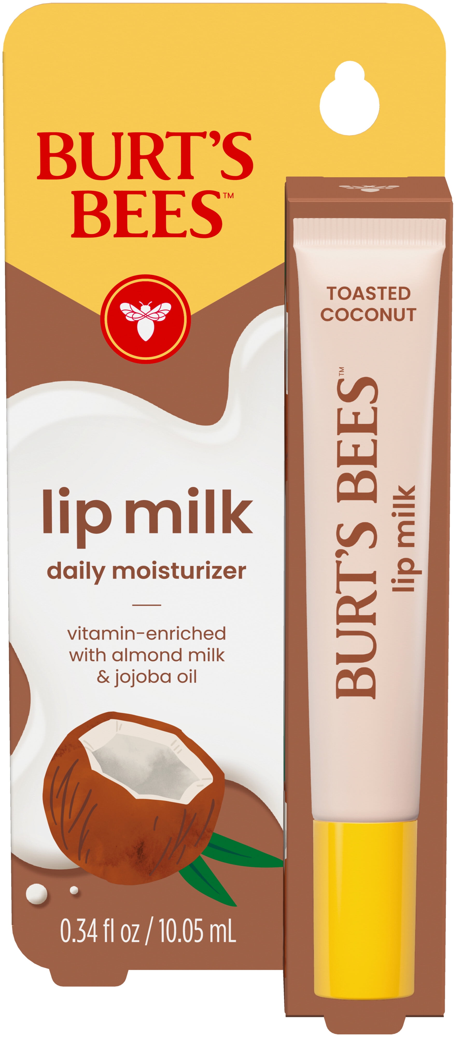 Burt’s Bees Toasted Coconut Lip Milk, 1-Pack, 0.34 oz. - Walmart.com