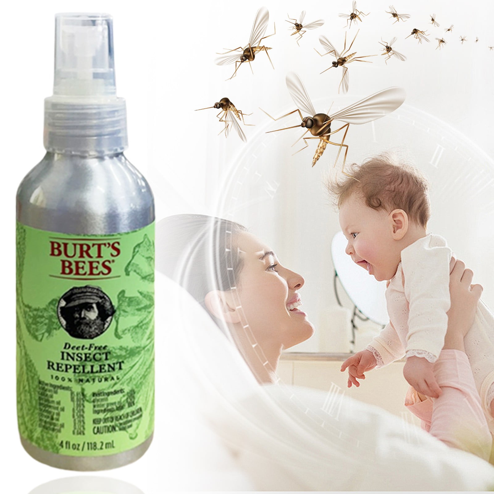 Burt’s Bees Herbal Insect Repellent - Natural Lemongrass & Citronella ...