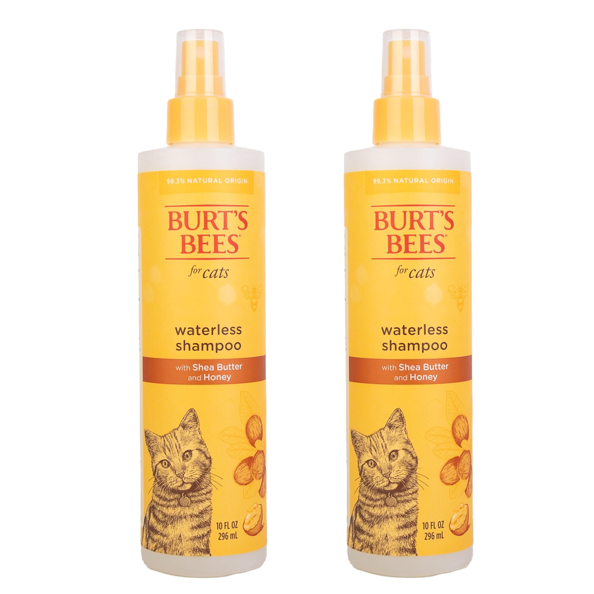 Burt's Bees for Pets Cat Naturally Derived Waterless Shampoo with Shea ...
