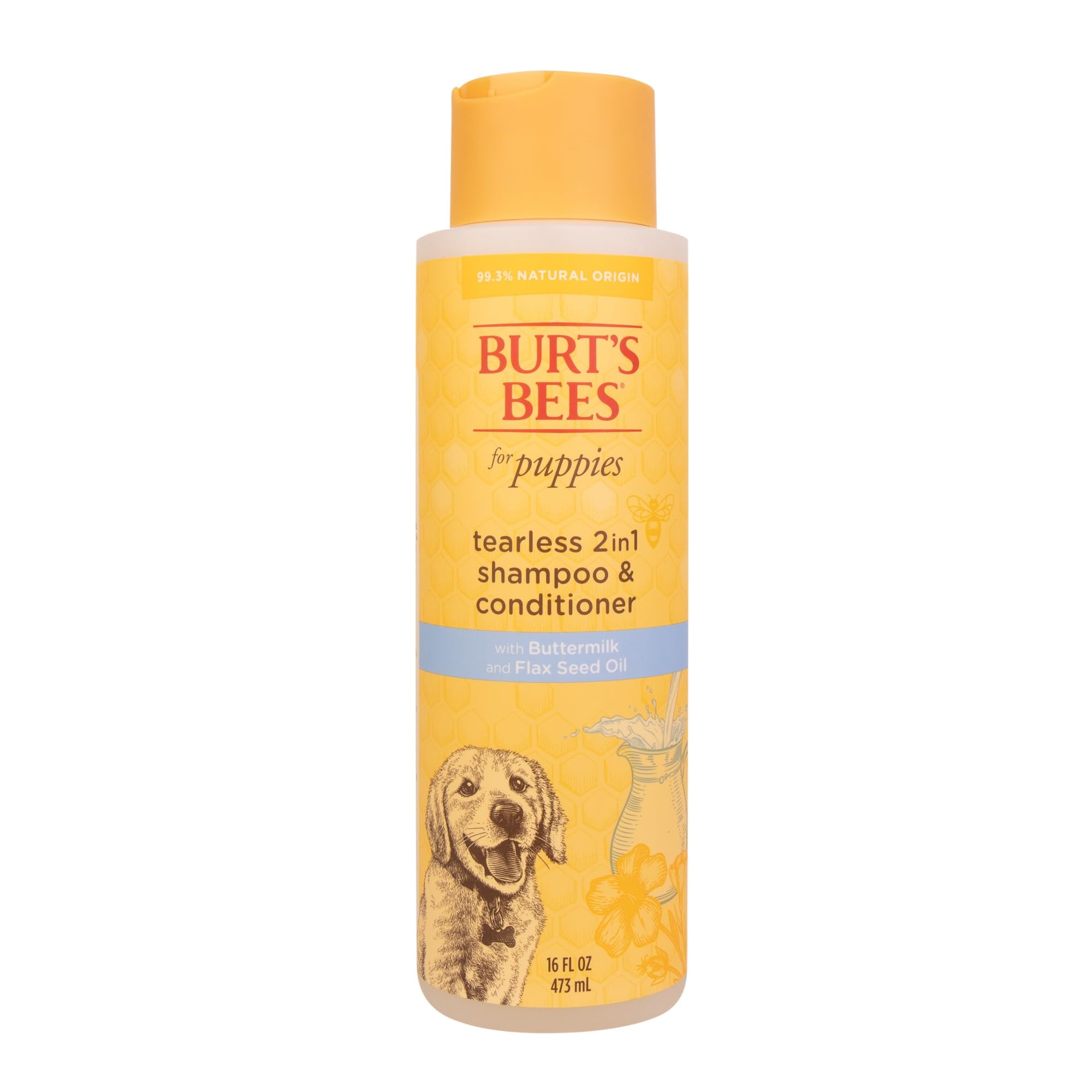 Burt's Bees for Pets DPF11 Tearless Puppy 2-in-1 Shampoo and ...