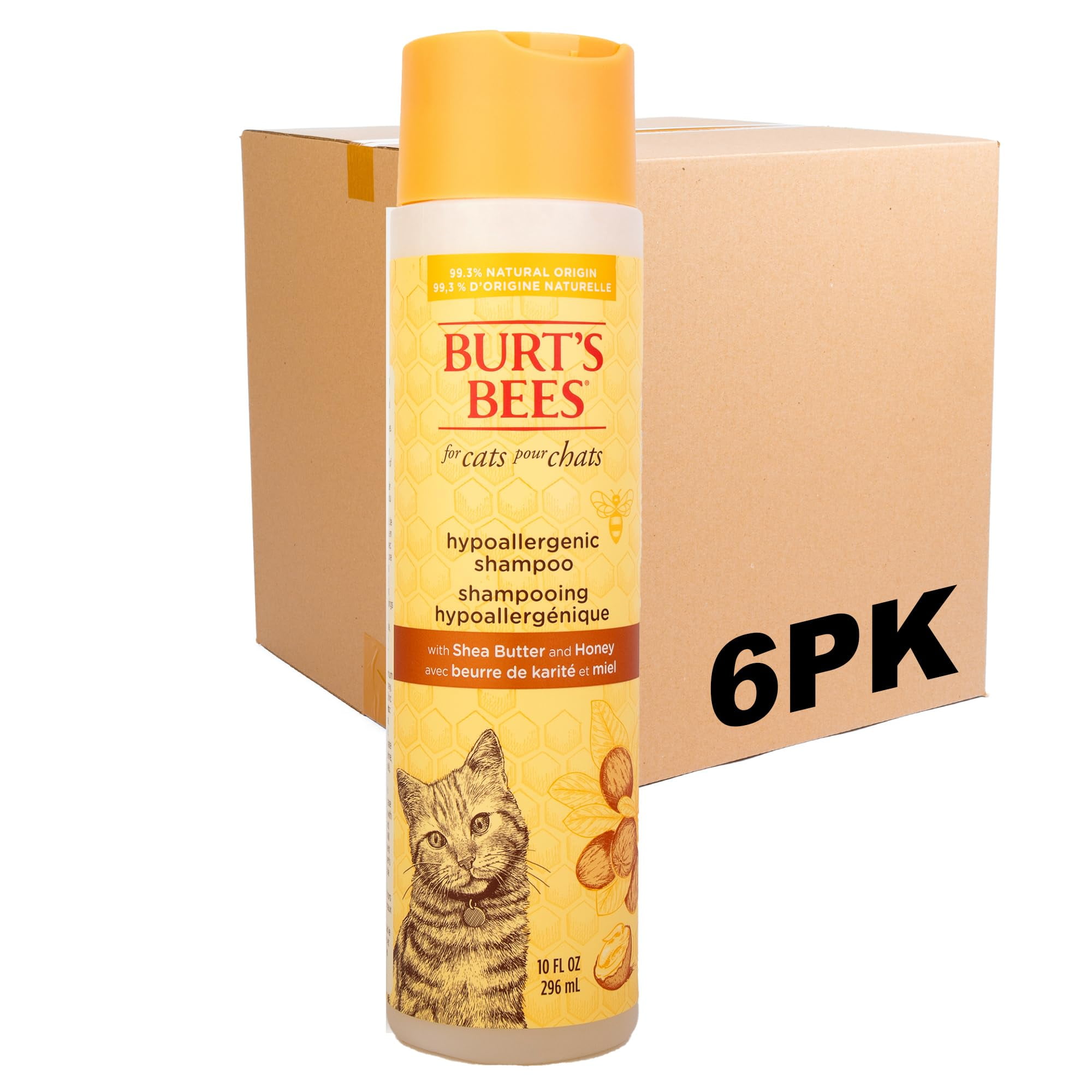 Burt's Bees for Pets Hypoallergenic Shampoo for Cats with Shea Butter ...