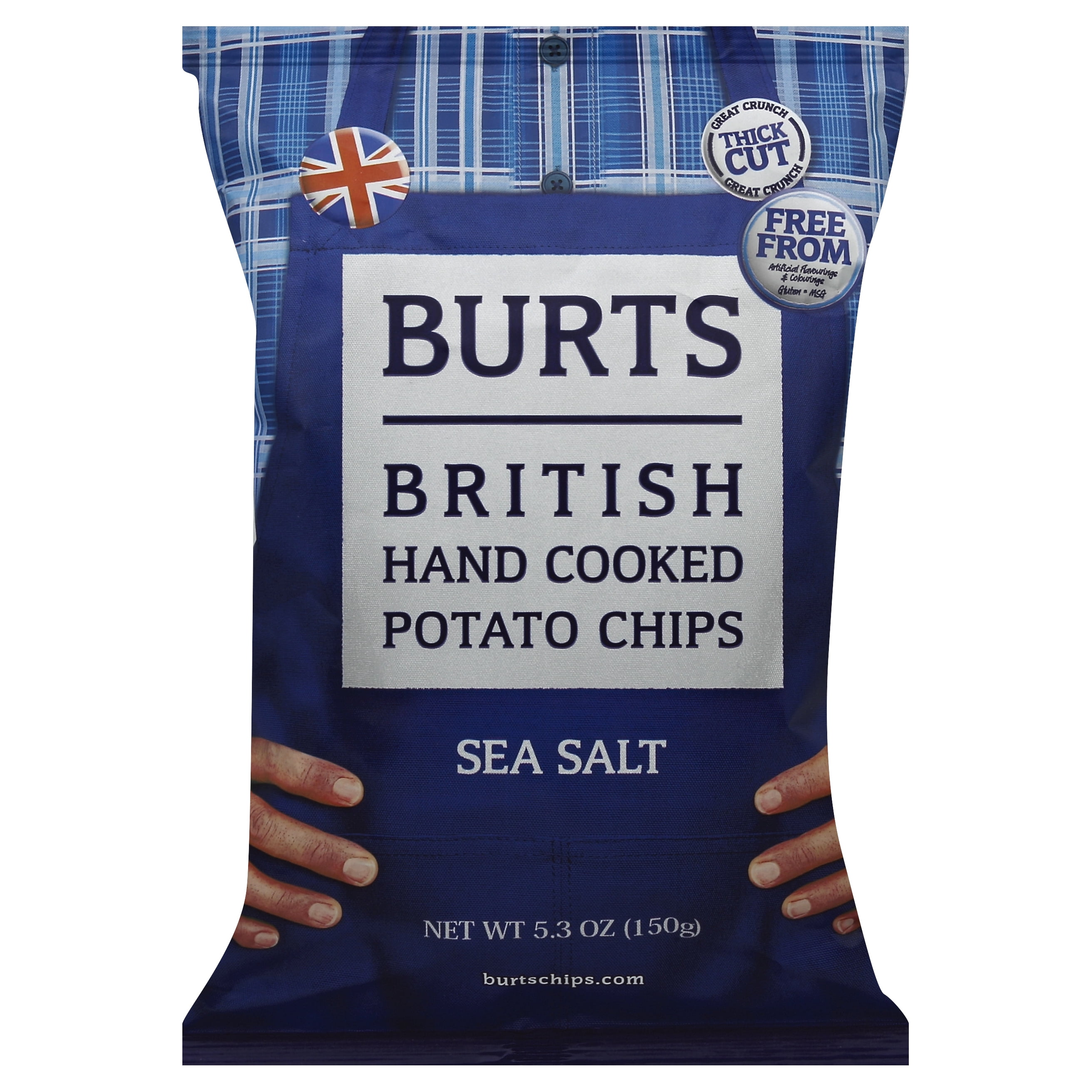 Burt's Potato Chips Sea Salt 5.3 oz (Pack Of 10) - Walmart.com