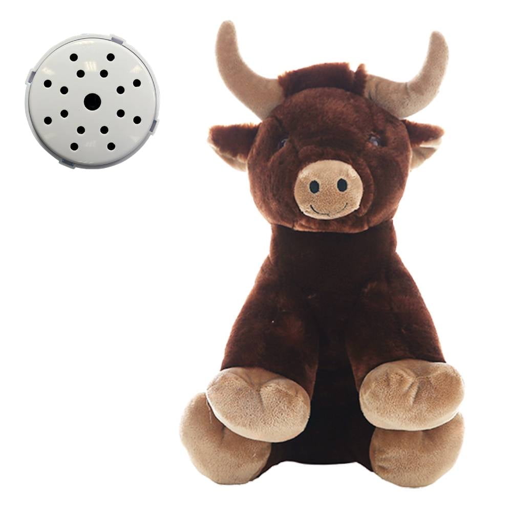 Burt the Bull 16 inch Plush Toy with recorder device Gift for Birthdays ...
