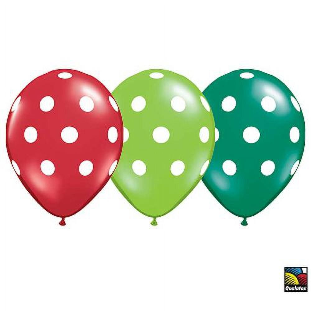 Burton & Burton 11" Big Polka Dots Asst Balloons, Pack Of 50 - Walmart.com
