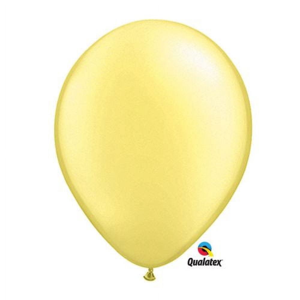 Burton & Burton 5" Pearl Lemon Chiffon Balloons, 100 Pack - Walmart.com
