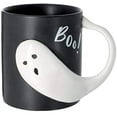 Burton+Burton Boo Ghost on Black Matte Coffee Mug - Walmart.com