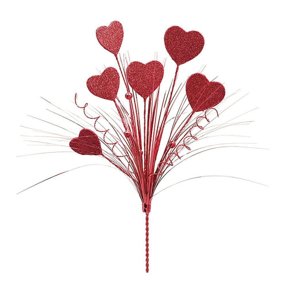 Burton & Burton Pick Spray Val Red Hearts, 12 Pack - Walmart.com