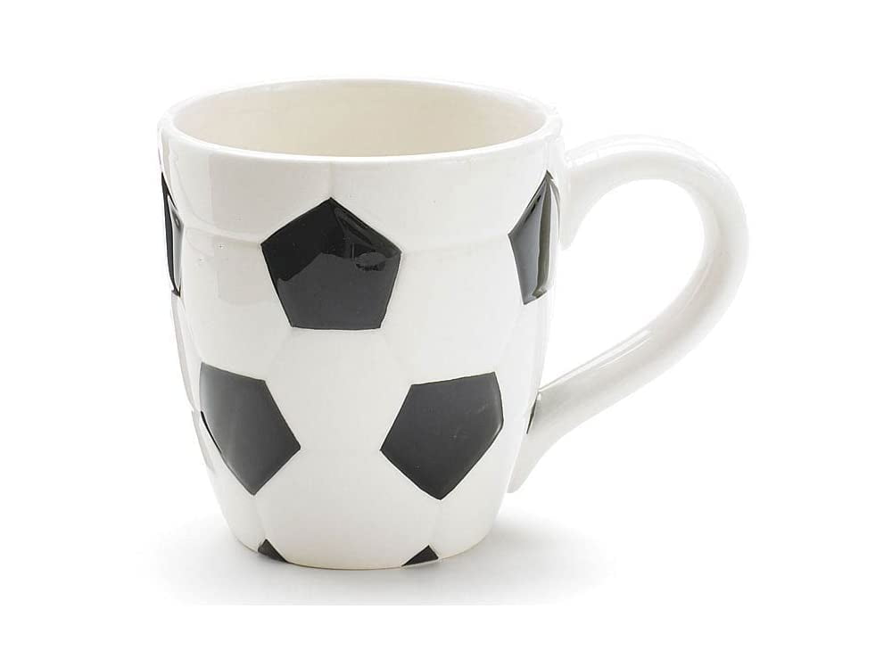 Ceramic Soccer Ball Design Sports Coffee Tea Mug with Handle Great Gift ...