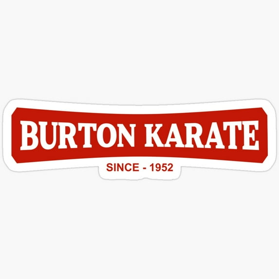 Burton Karate Sticker Phone Decal Water Bottle Stickers Car Decals ...