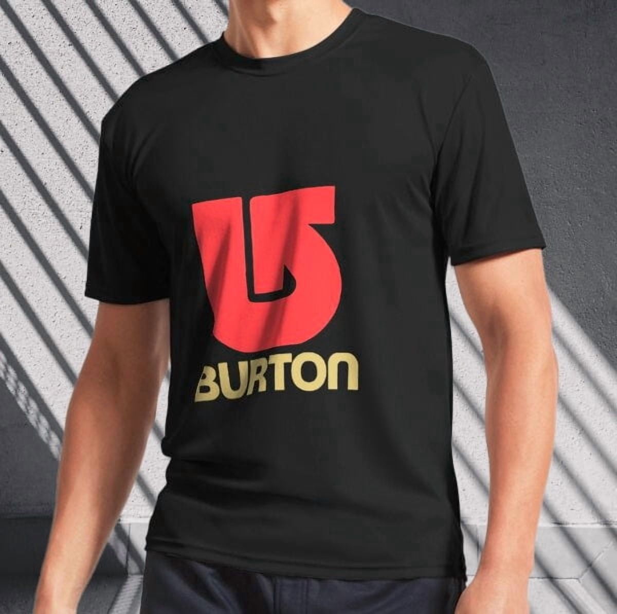 Burton Red Yellow Active T-Shirt Logo Men's T-Shirt Funny Size S to 5XL ...