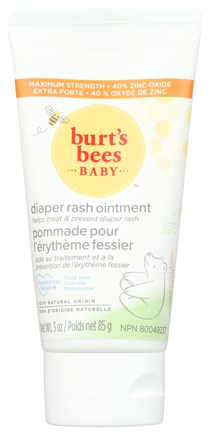 Burts Bees Baby Natural Diaper Rash Ointment, 3 oz, 3 Pack - Walmart.com