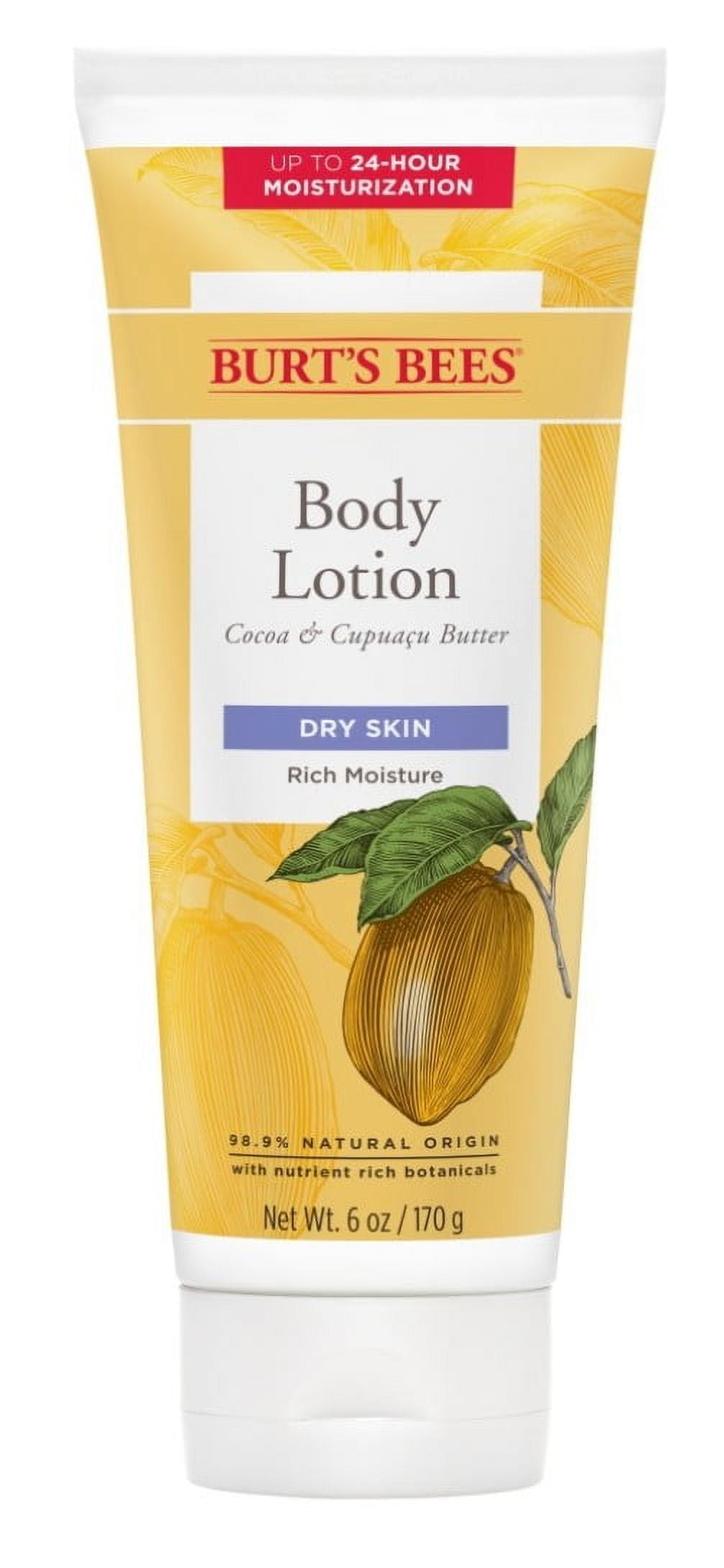 Burts Bees Body Lotion Cocoa & Cupuacu Butter 6oz Dry Skin (Pack of 3 ...