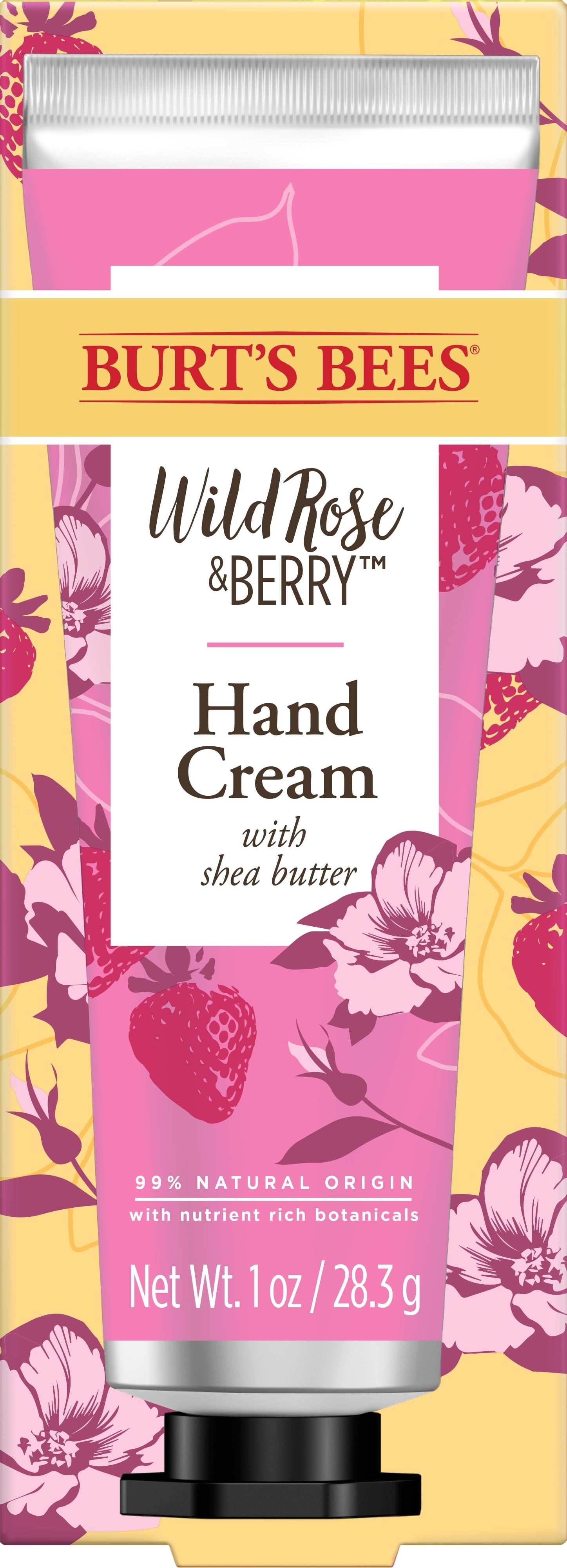 Travel Size Burt's Bees Wild Rose & Berry Hand Cream with Shea Butter ...