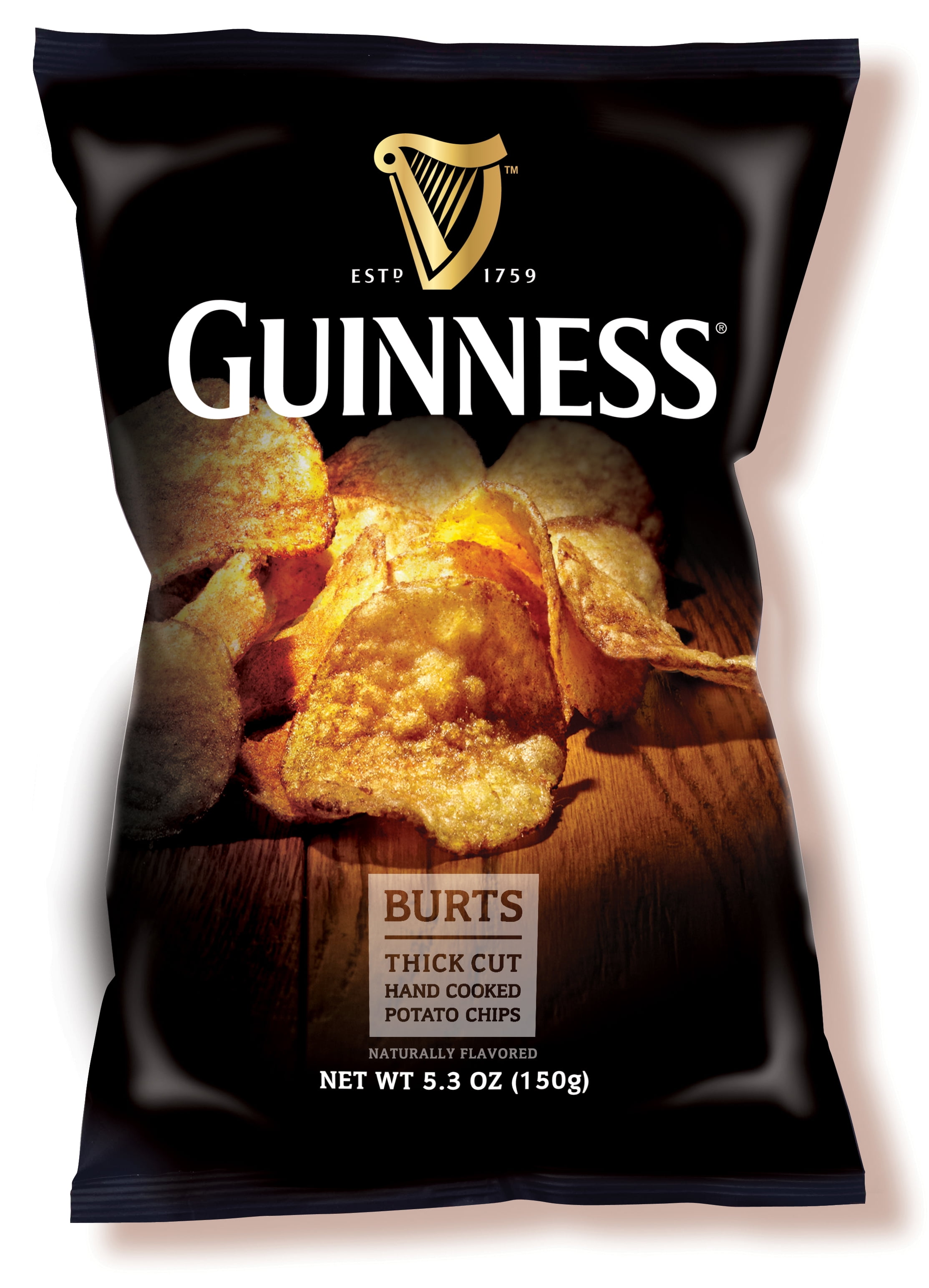 Burts Guinness Original Potato Chips, 5.3oz (150g) - Walmart.com