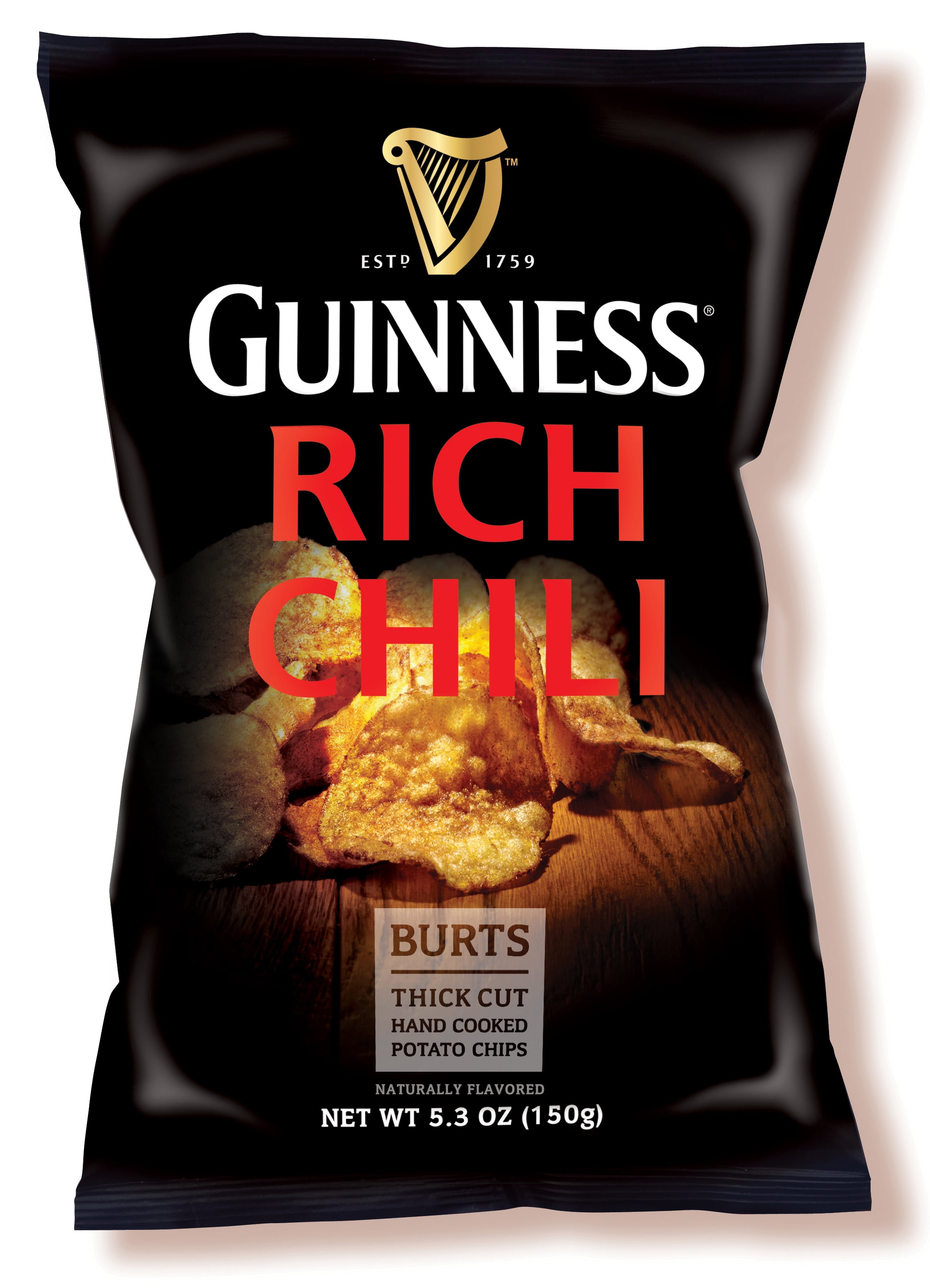 Burts Guinness Rich Chili Potato Chips, 5.3oz (150g) - Walmart.com