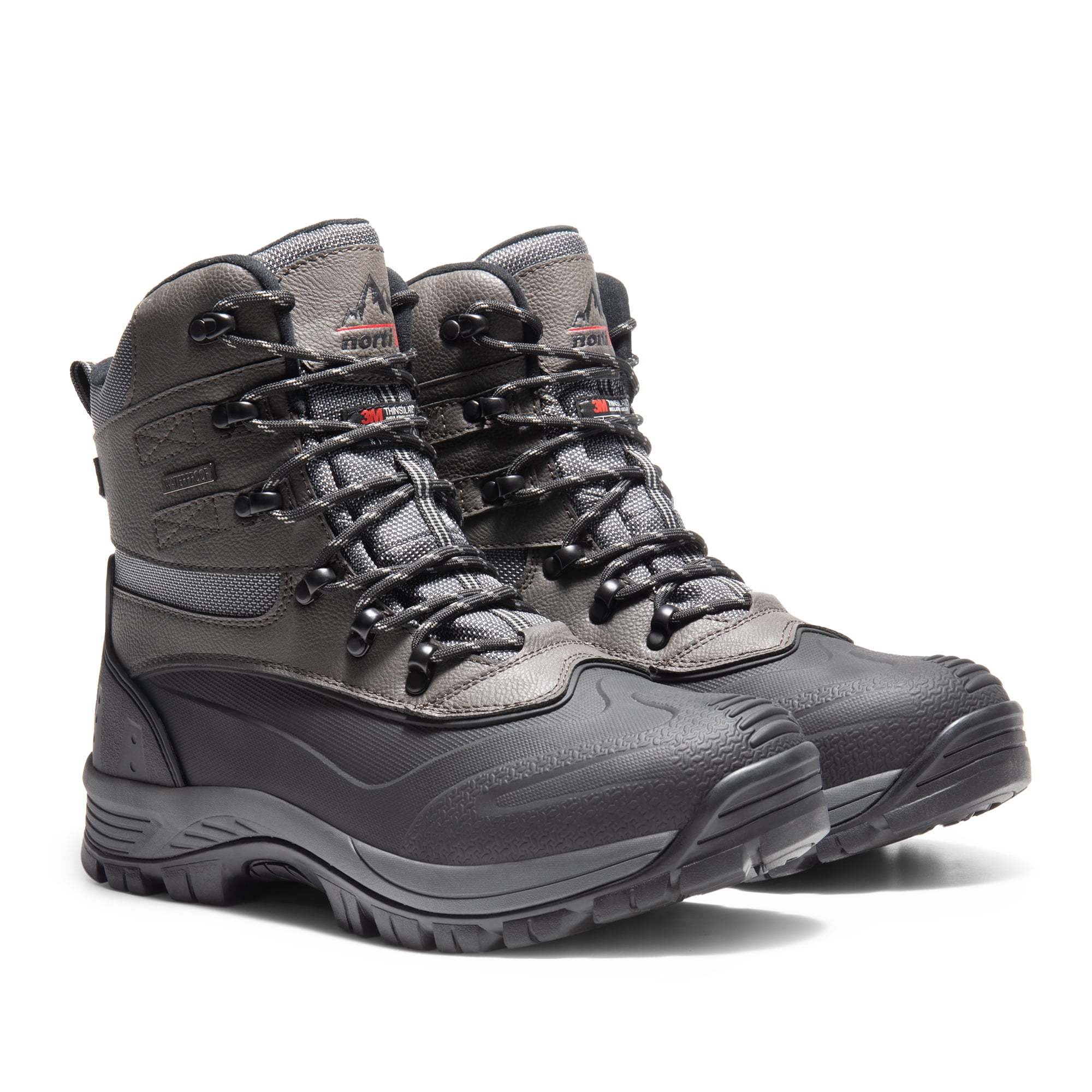 NORTIV 8 Men's Warm Insulated Waterproof Construction Rubber Sole ...