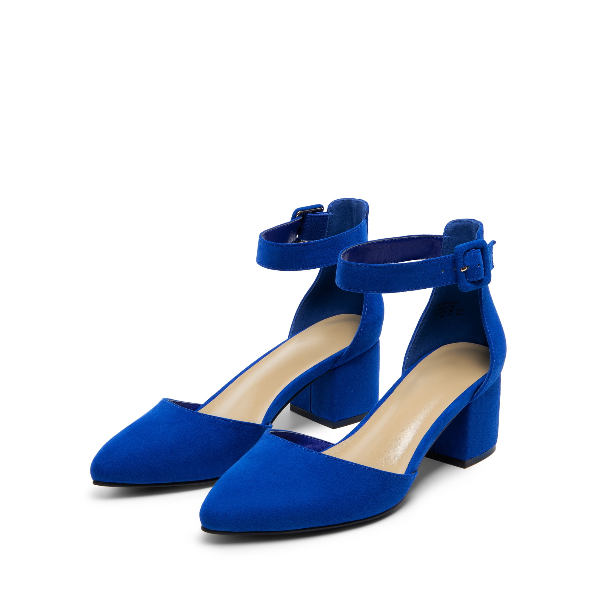 BURUDANI Women's Strappy Chunky Heel Dress Pump Shoes - Walmart.com
