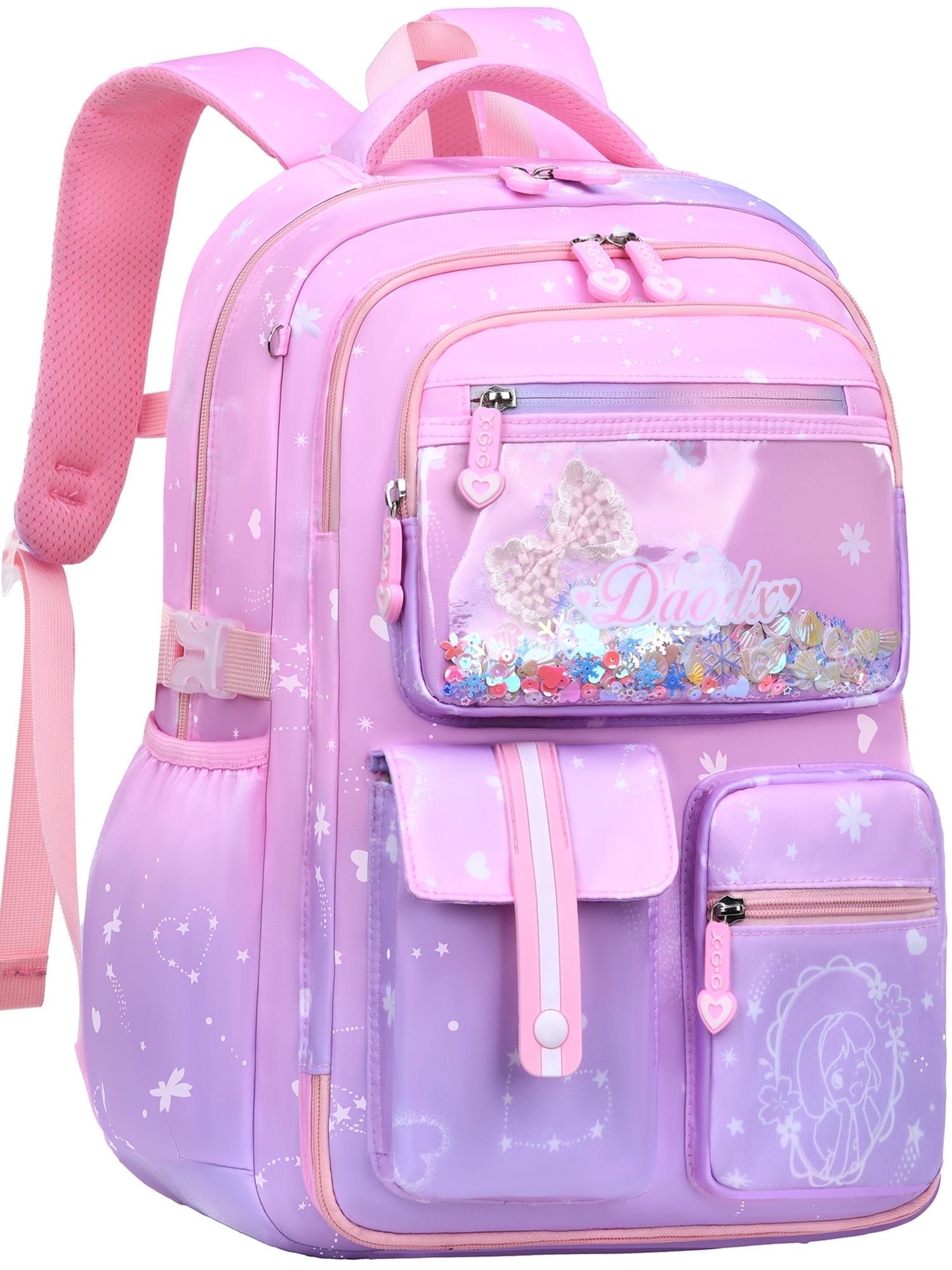 Burufy School Backpacks for Girls, Kids Lightweight School Bag ...