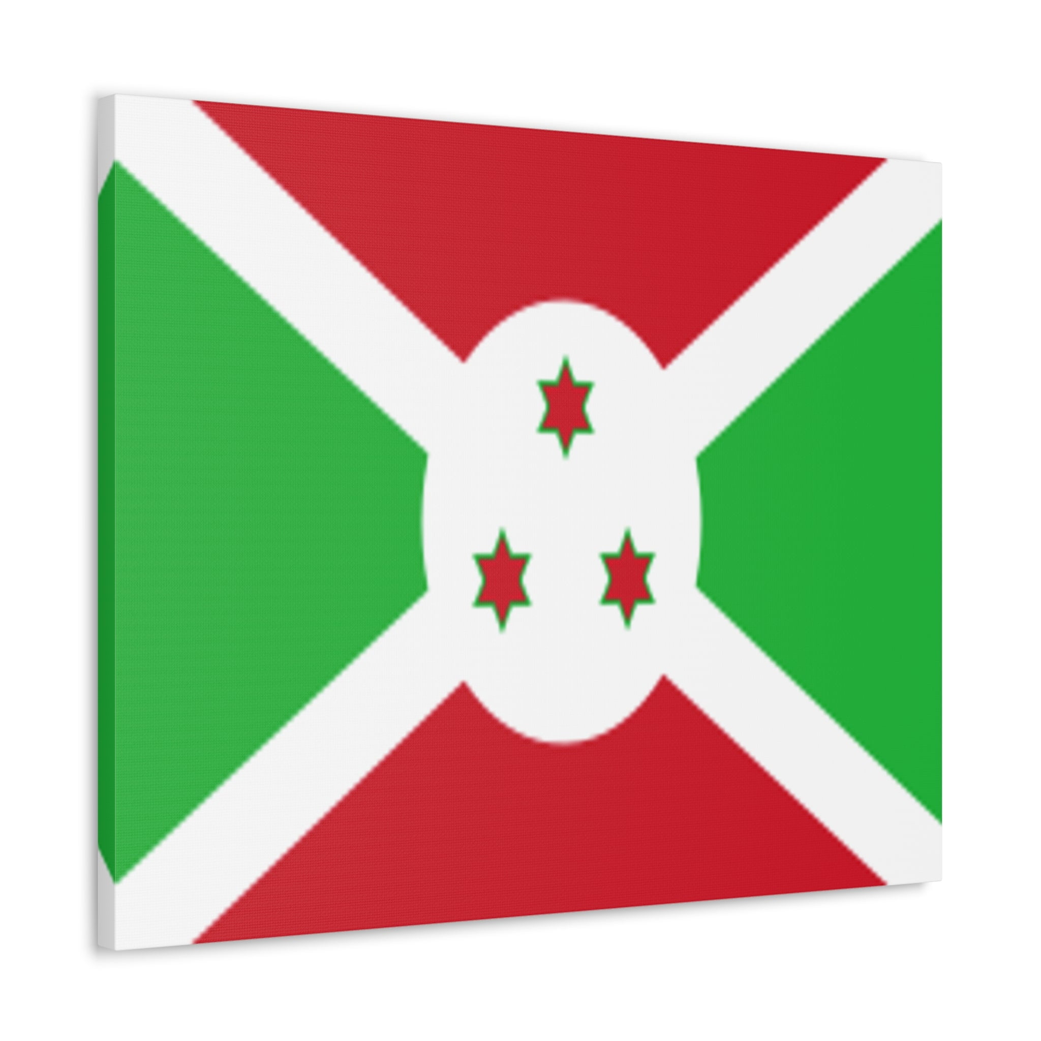 Burundi Country Flag Canvas Vibrant Wall Art Unframed Home Decor ...