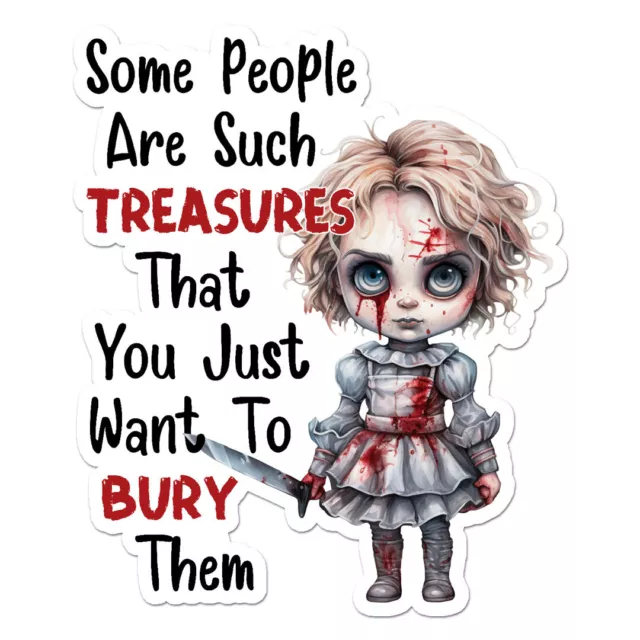 Bury People Treasures Sticker Phone Decal Water Bottle Stickers Car ...