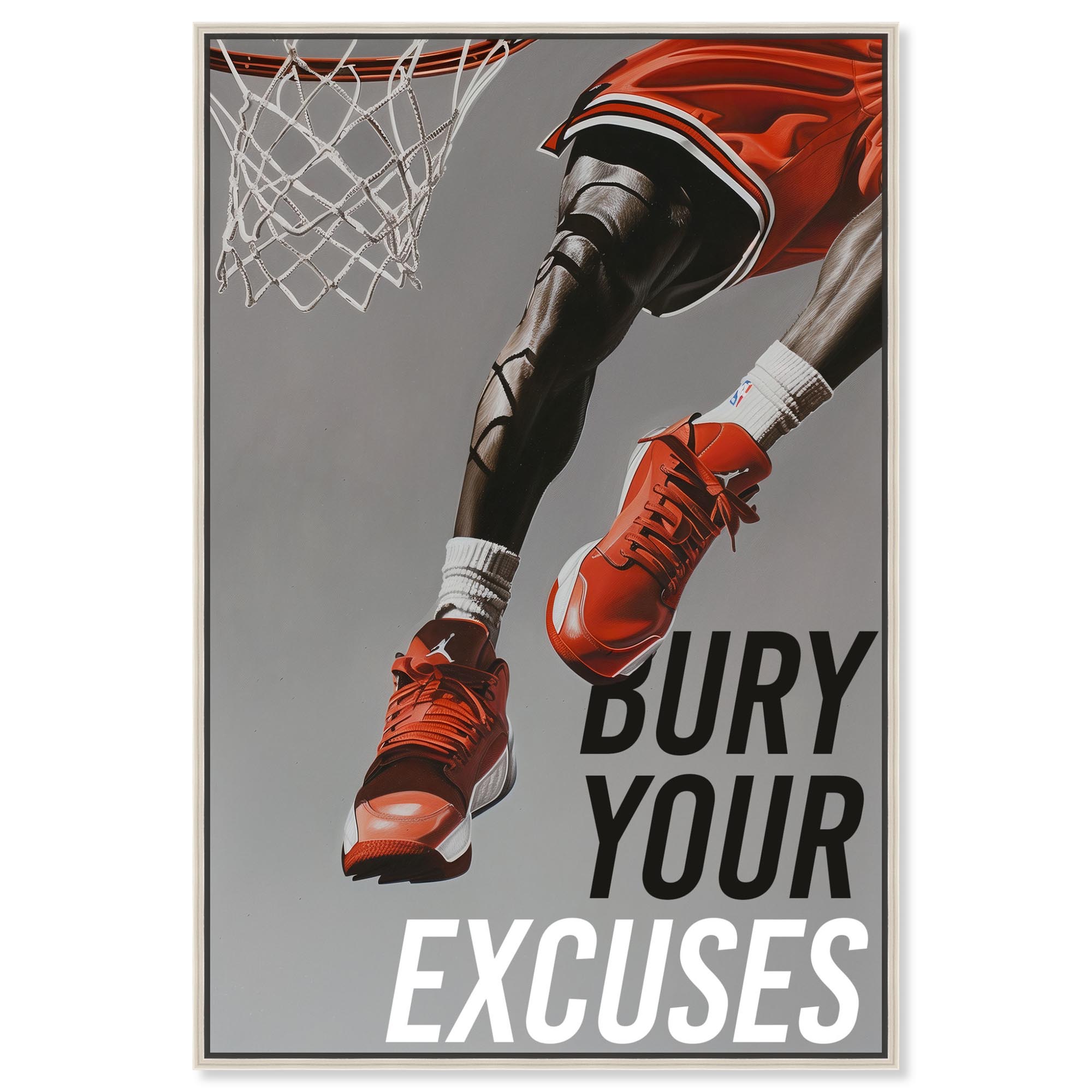 Bury Your Excuses Player Canvas Trend Sport Wall Art by Notoriart ...
