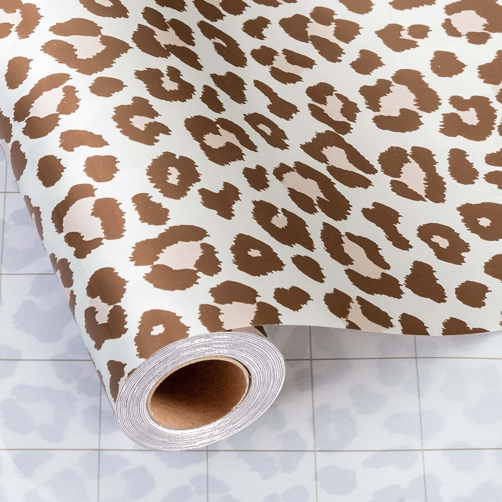 Burymento Brown Leopard Print Wrapping Paper, AIS1 Cut Auxiliary Wrap ...