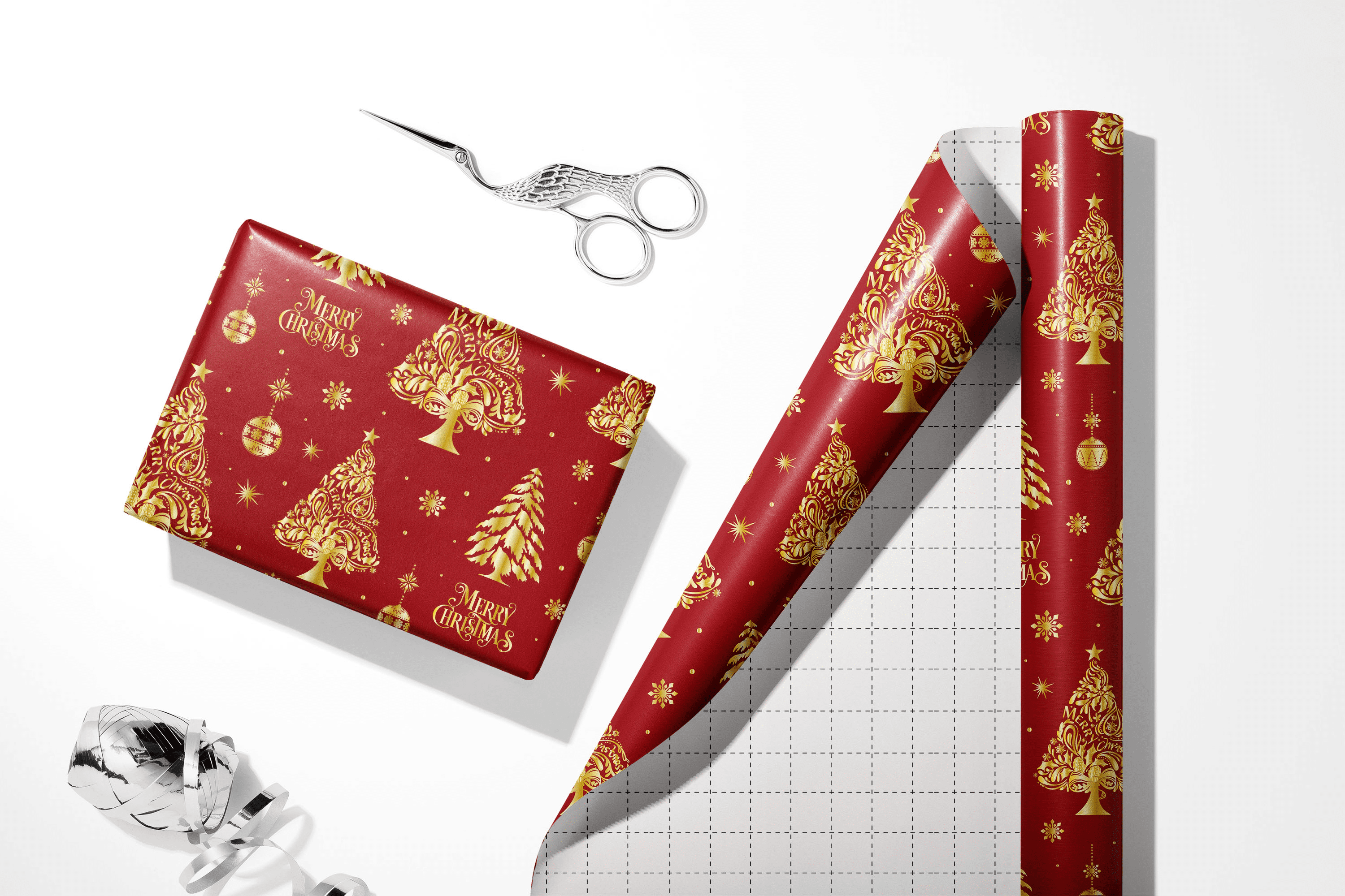 Burymento Pink Christmas Wrapping Paper Roll for Girls Women, 3D ...