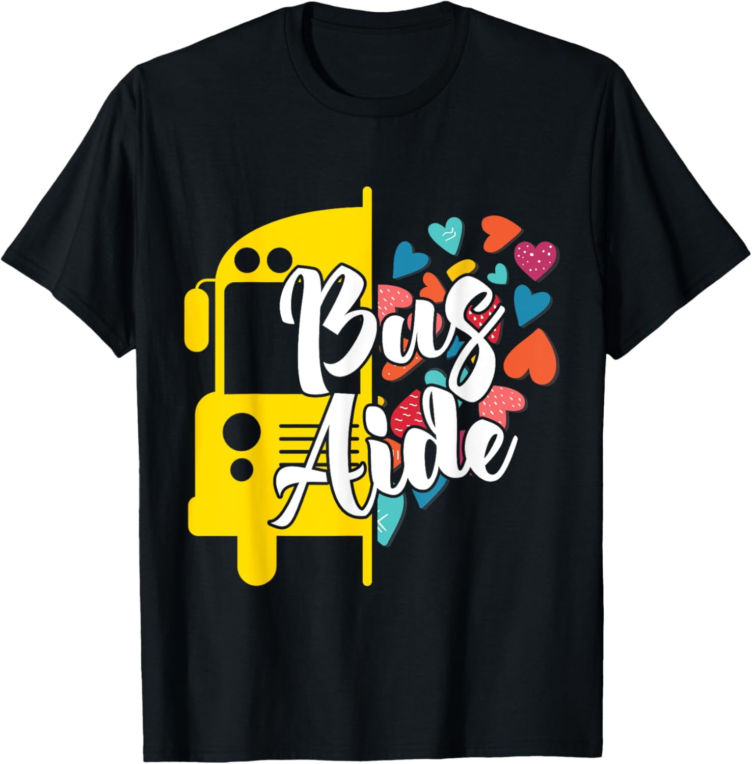 Bus Aide Squad School Bus Matching Group Back to School T-Shirt ...