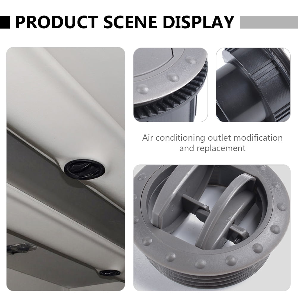 Bus Air Outlet,2Pcs Rv Air Conditioner Vent Outlet Round A/C Air Vent ...
