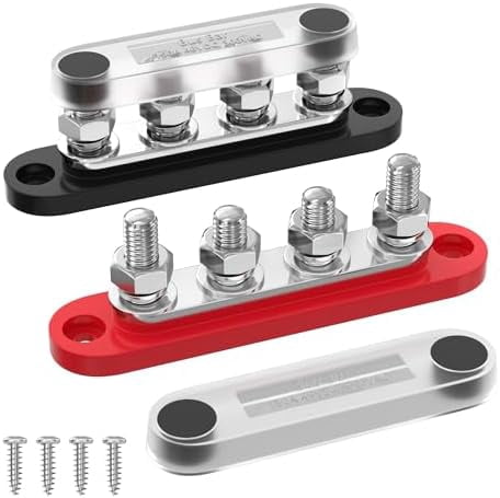 Bus Bar 12V 150A Mini Power Distribution Block Max 48V DC/300V AC with ...