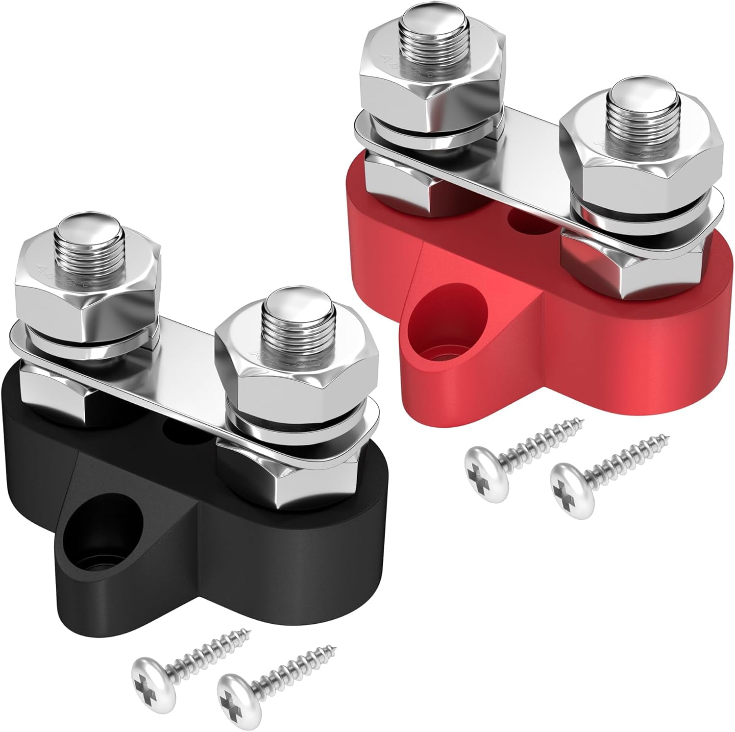 Bus Bar 12V 200A Battery Power Distribution Block 5/16" Dual Studs 12 ...