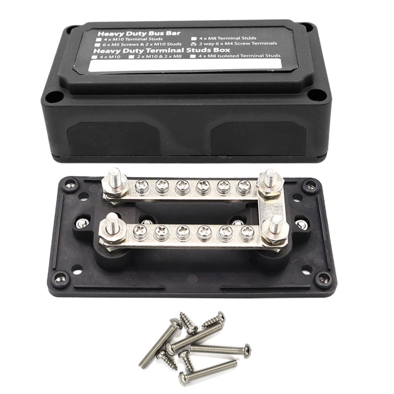 Bus Bar Box Board 300A 150A 4/12 Way M8/M6 Studs High Current Busbar ...