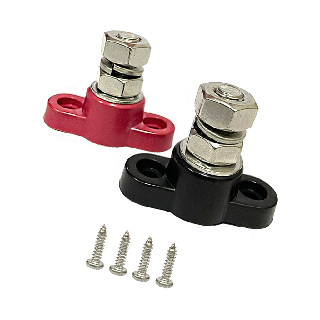 Bus Bar Power Distribution Block Screw Terminal Block 50A for Car Boats ...