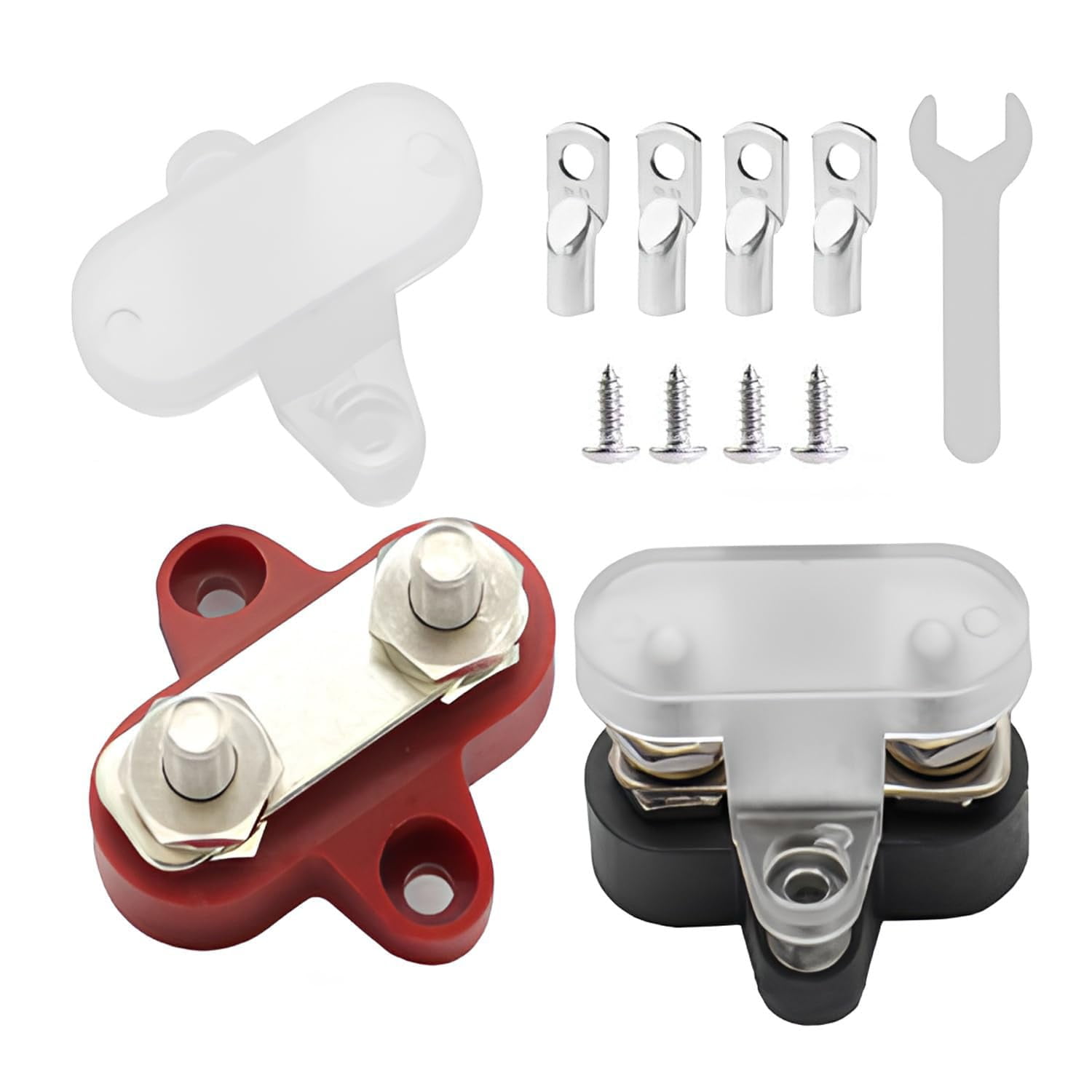 Bus Bar Terminal Block 1/4'' Power Stud Battery Junction Block Post ...