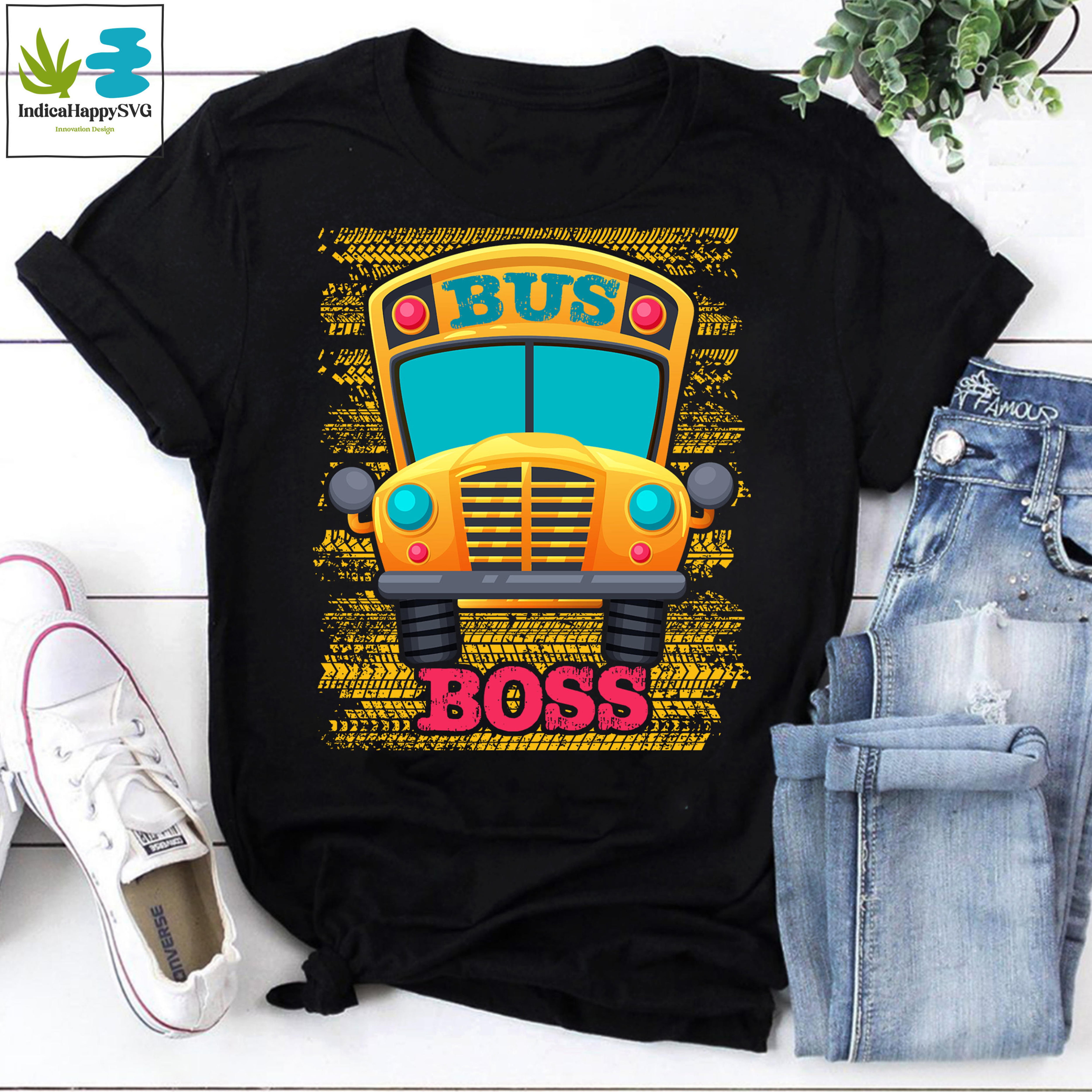 Bus Boss Gift Bus Driver Vintage Shirt, Bus Shirt, School Bus Shirt ...