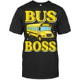 Bus Boss School Bus Driver Funny School Bus Driver Man Bus Driver T Shirt