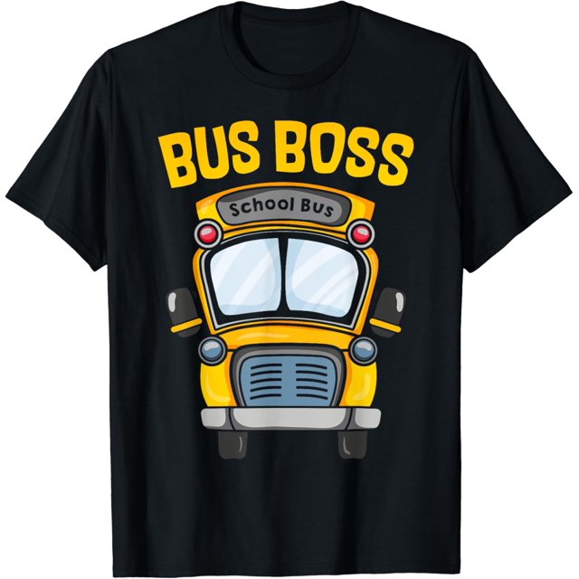Bus Boss School Bus Drivers Retirement Novelty T-Shirt mens t shirt ...