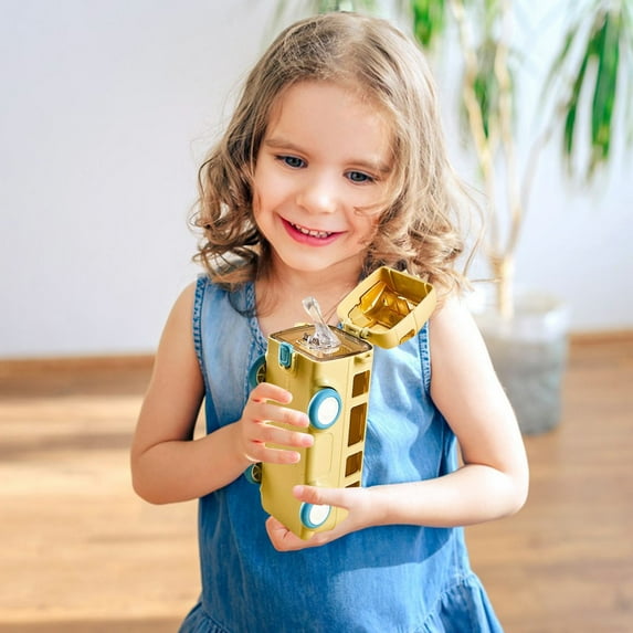 Bus Car Water Cup Children'S Water Cup Portable Summer High Value Straw ...