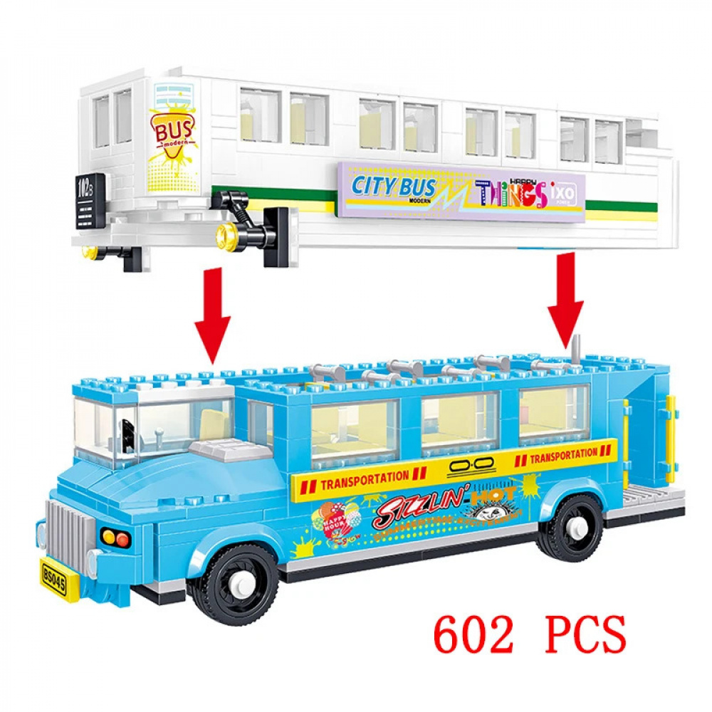 Bus City UK London Building Blocks School Vehicle Friends Wedding Car ...