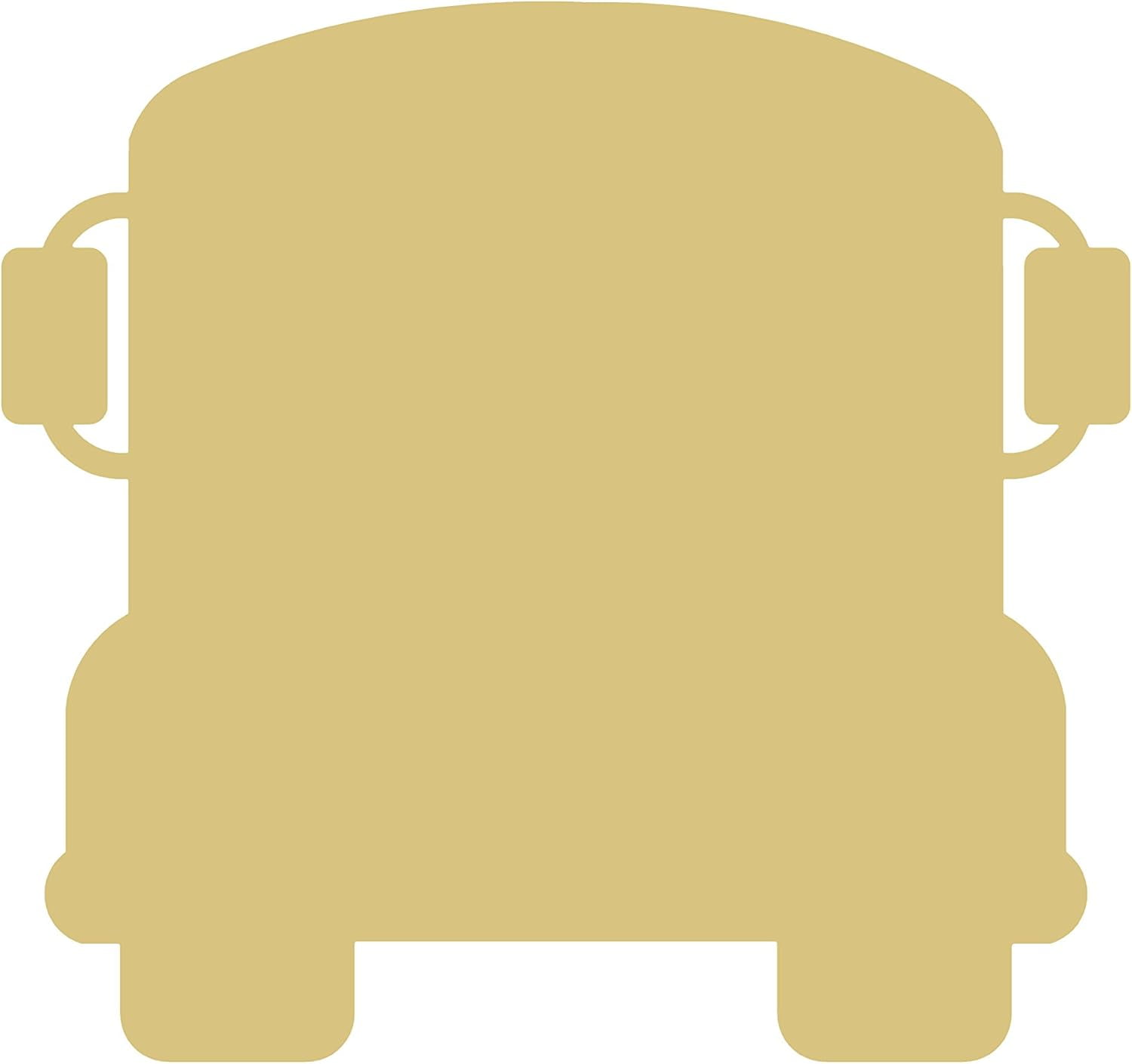 Bus Cutout Unfinished Wood School Short Magic Classroom Learning ...