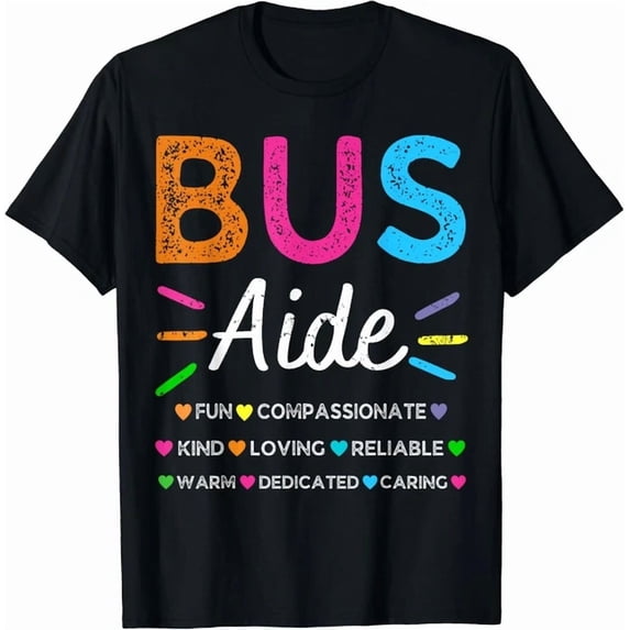 Bus Driver Aide Back To School Matching Group Squad Gift Unisex T-Shirt ...