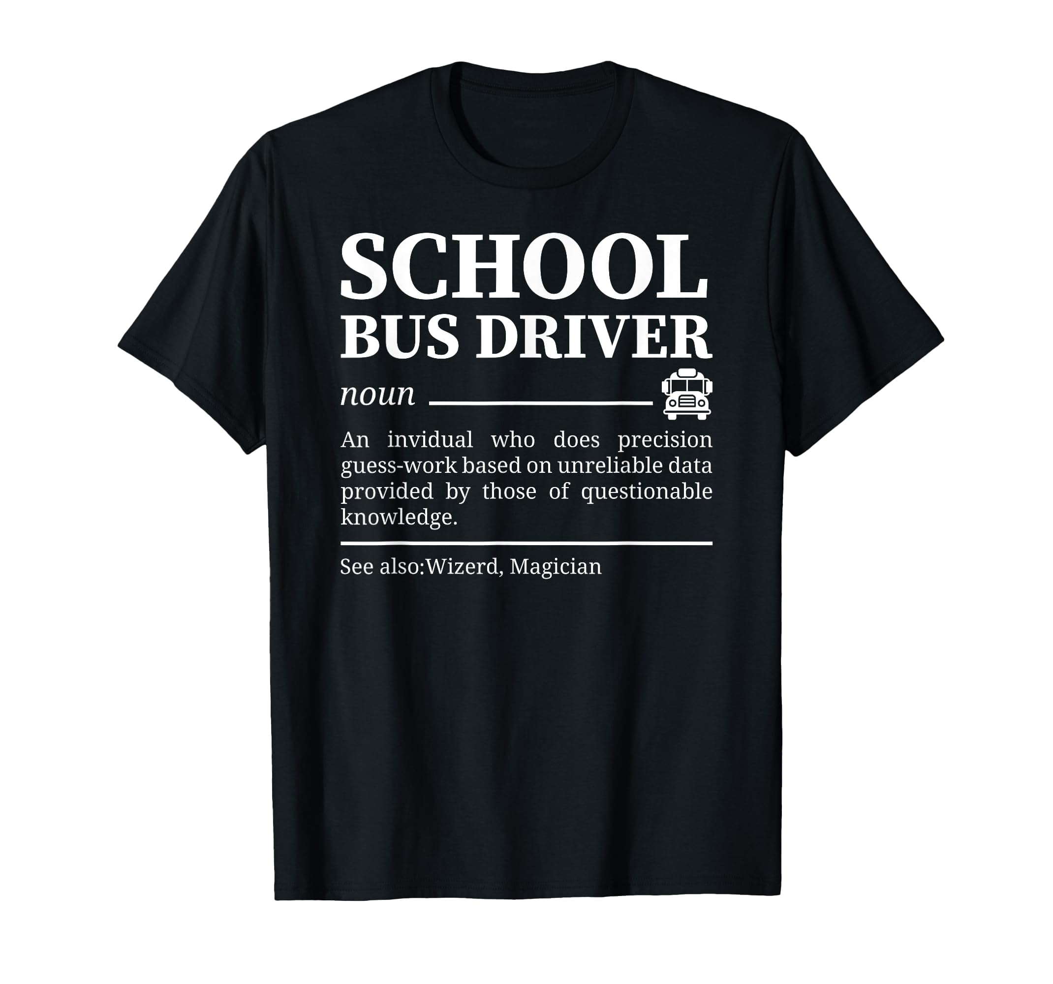 Bus Driver Heartbeat - Schoolbus Driver School Bus T-Shirt - Walmart.com