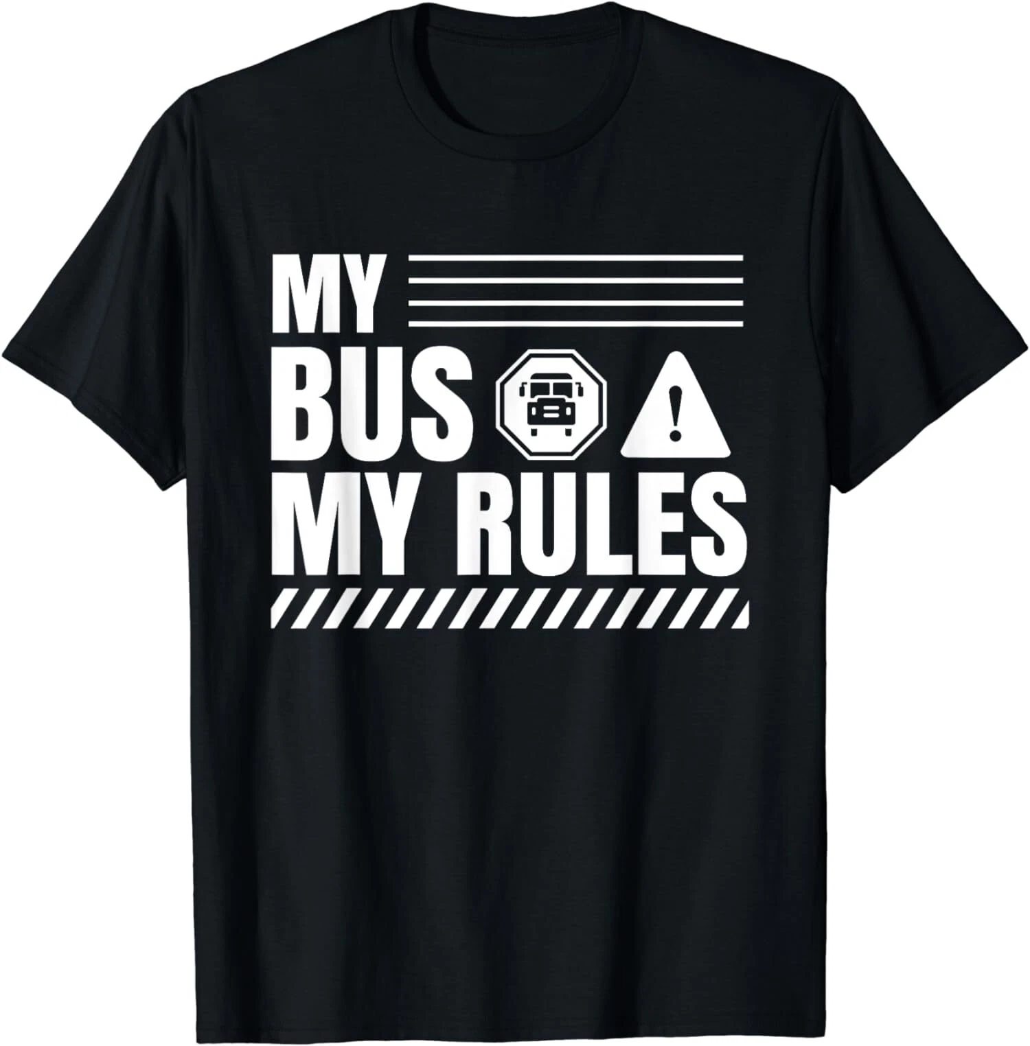 Bus Driver Life Route Rules Transit Humor Unisex T-Shirt, up to size ...