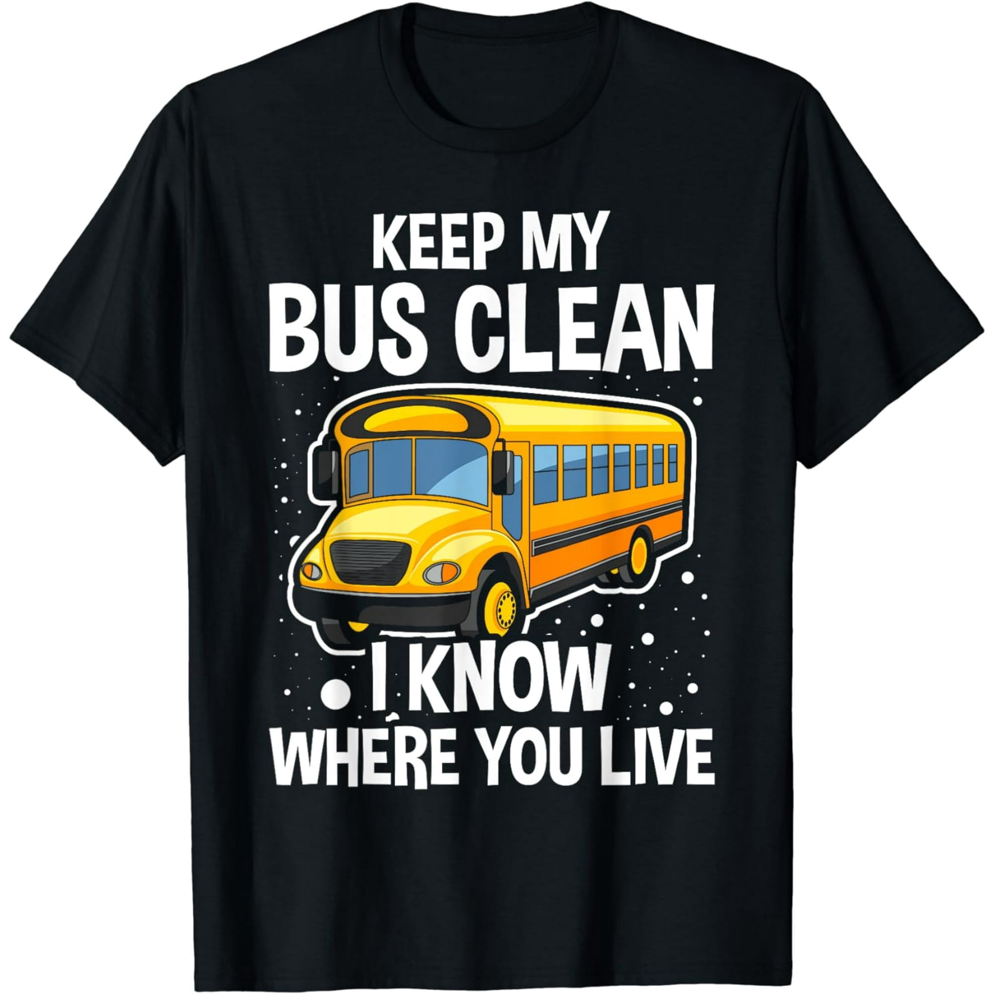 Bus Driver School Traffic Stops pure cotton T-Shirt - Walmart.com
