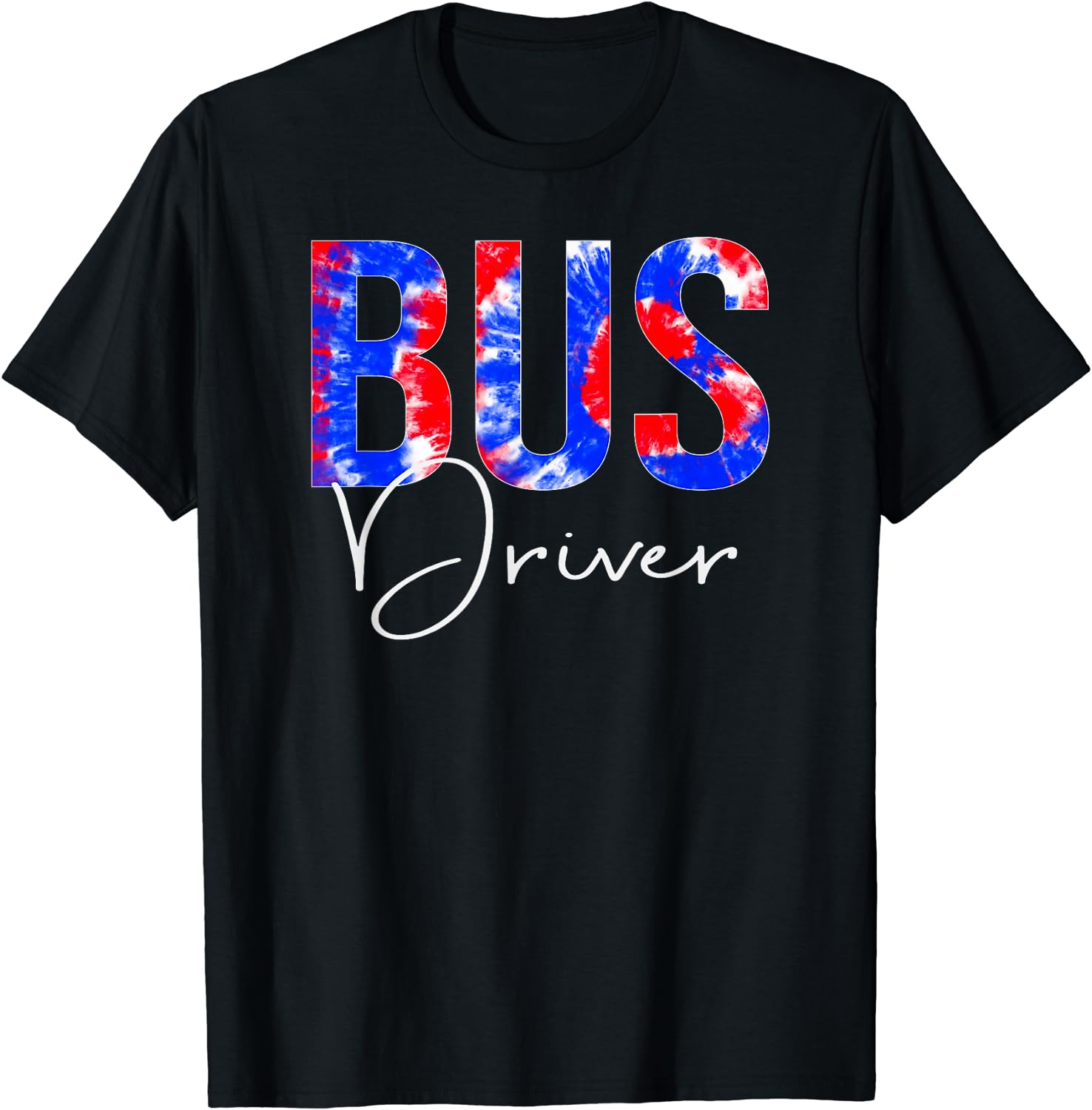 Bus Driver Tie Dye Back To School women appreciation T-Shirt Black ...