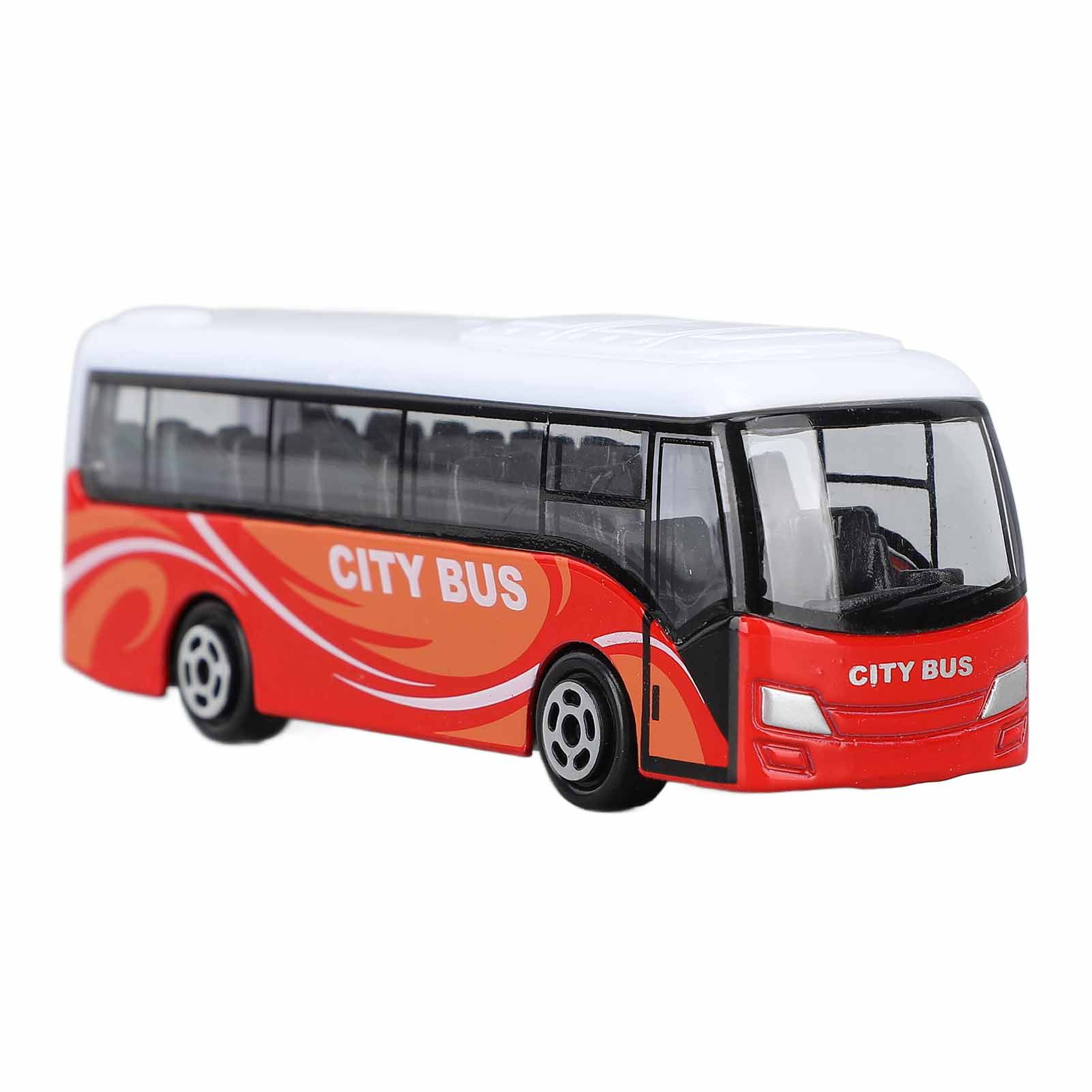 Bus Model Alloy Bus Statue Parent Child Interaction Bus Sculpture ...