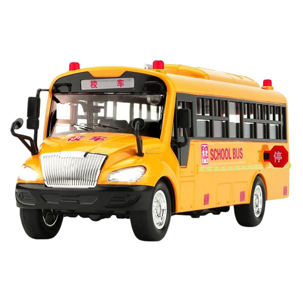 Bus Model Toys Sounds and Lights Interactive Rechargeable 1 piece A ...